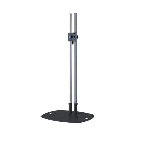 Flat Panel Dual-Pole Floor Stand with 72 in. Chrome Poles ...